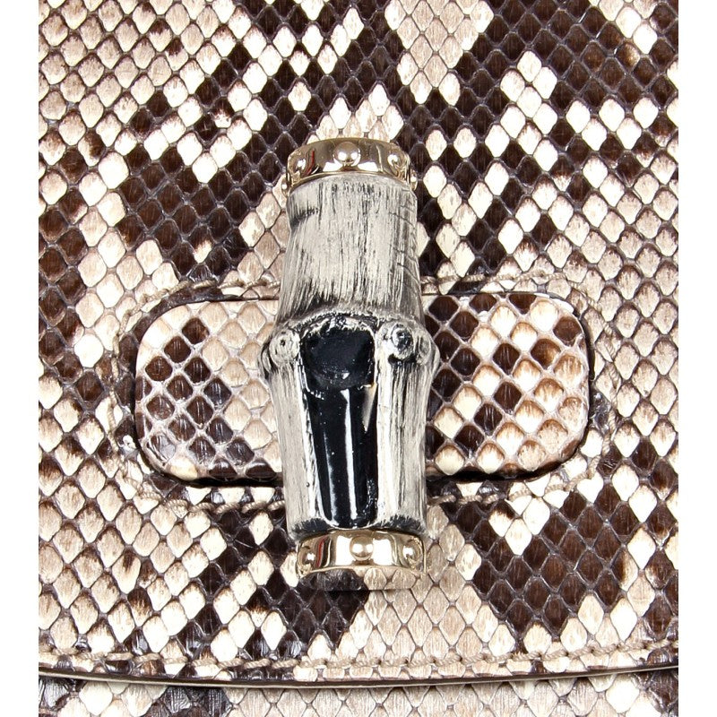 Gucci “Pop Bamboo” Cream python bag – Profile Fashion