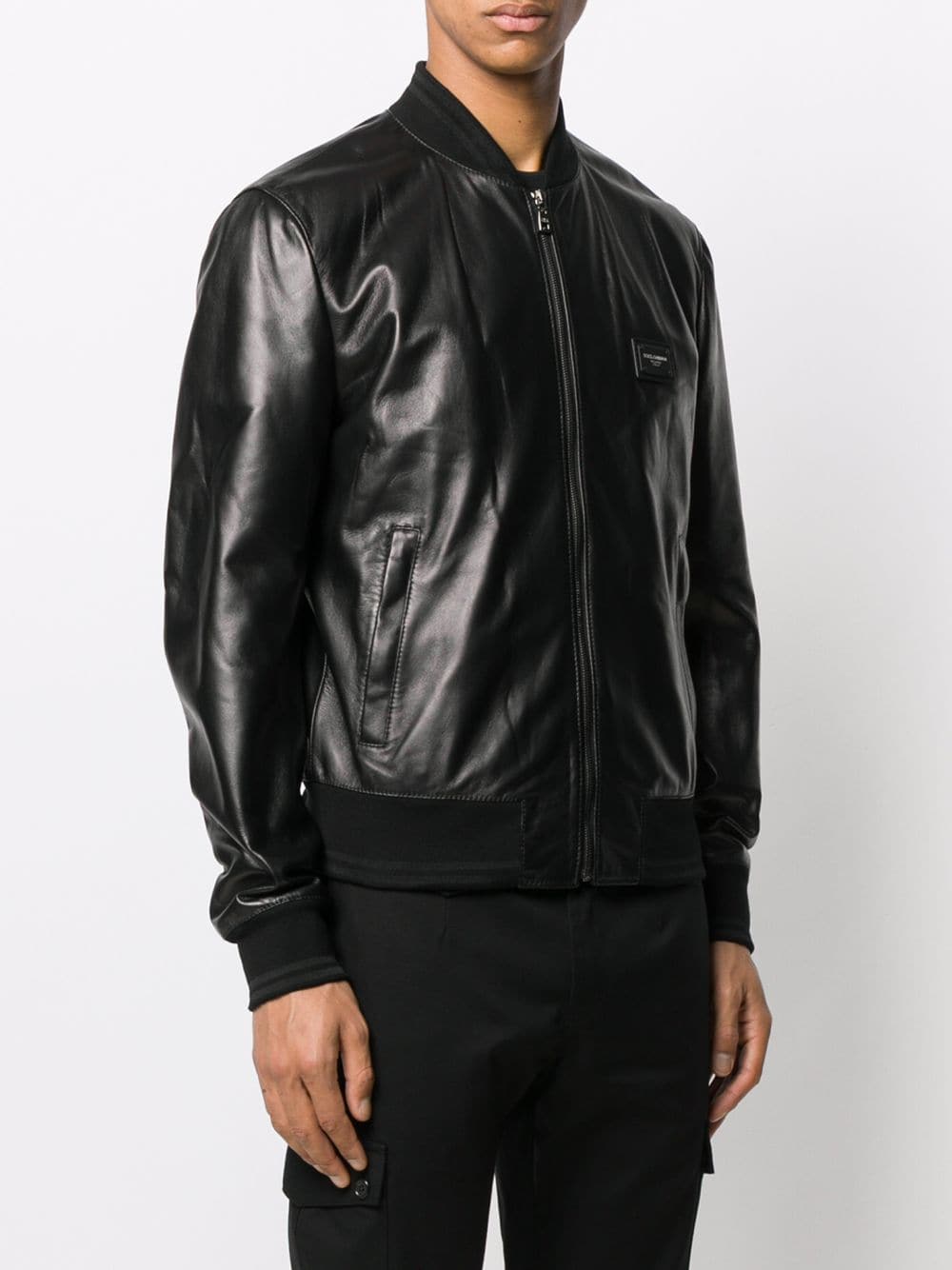 Dolce & Gabbana Bomber-style leather jacket – Profile Fashion