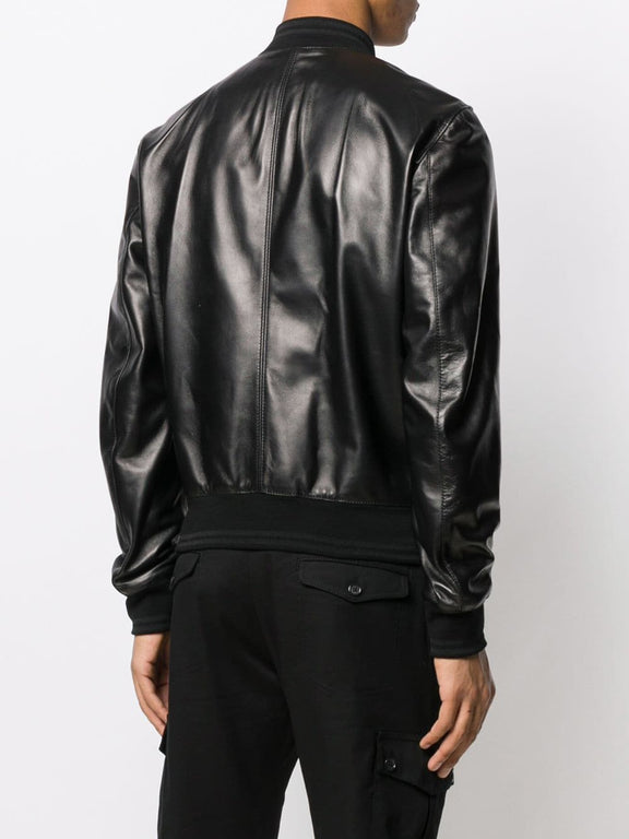 Dolce & Gabbana Bomber-style leather jacket – Profile Fashion