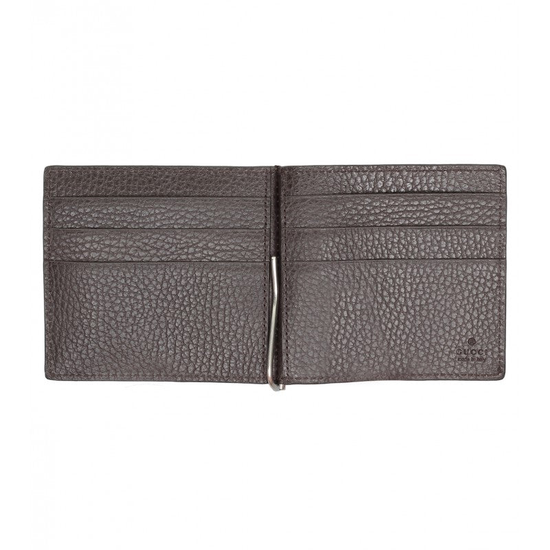 Gucci Dark brown leather money clip wallet – Profile Fashion