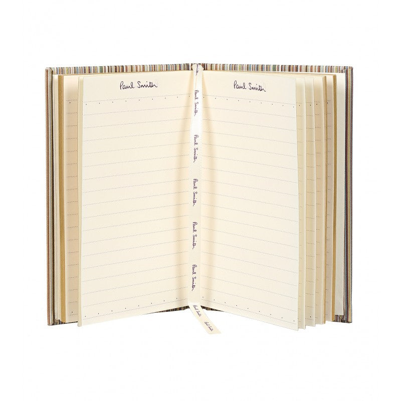 Paul Smith Small signature stripe linen notebook – Profile Fashion